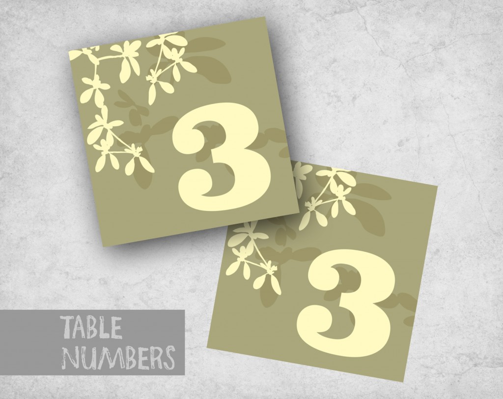 PIL-016 Table Number