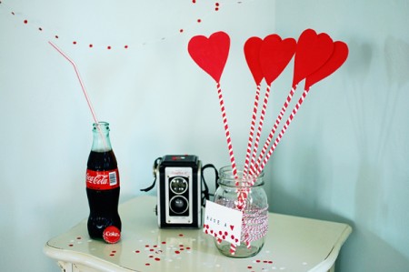 DIY Candy Stripe Heart Prop