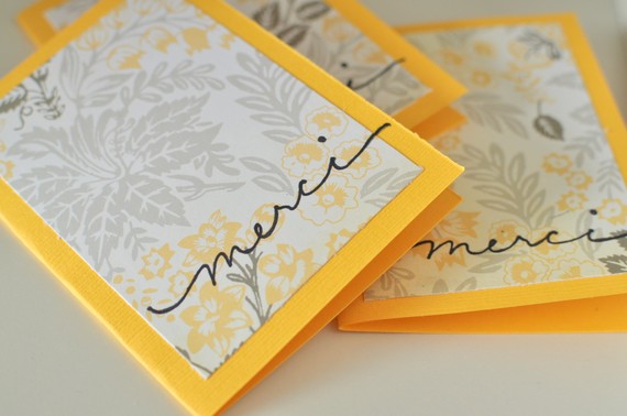 Merci Yellow Thank Yous