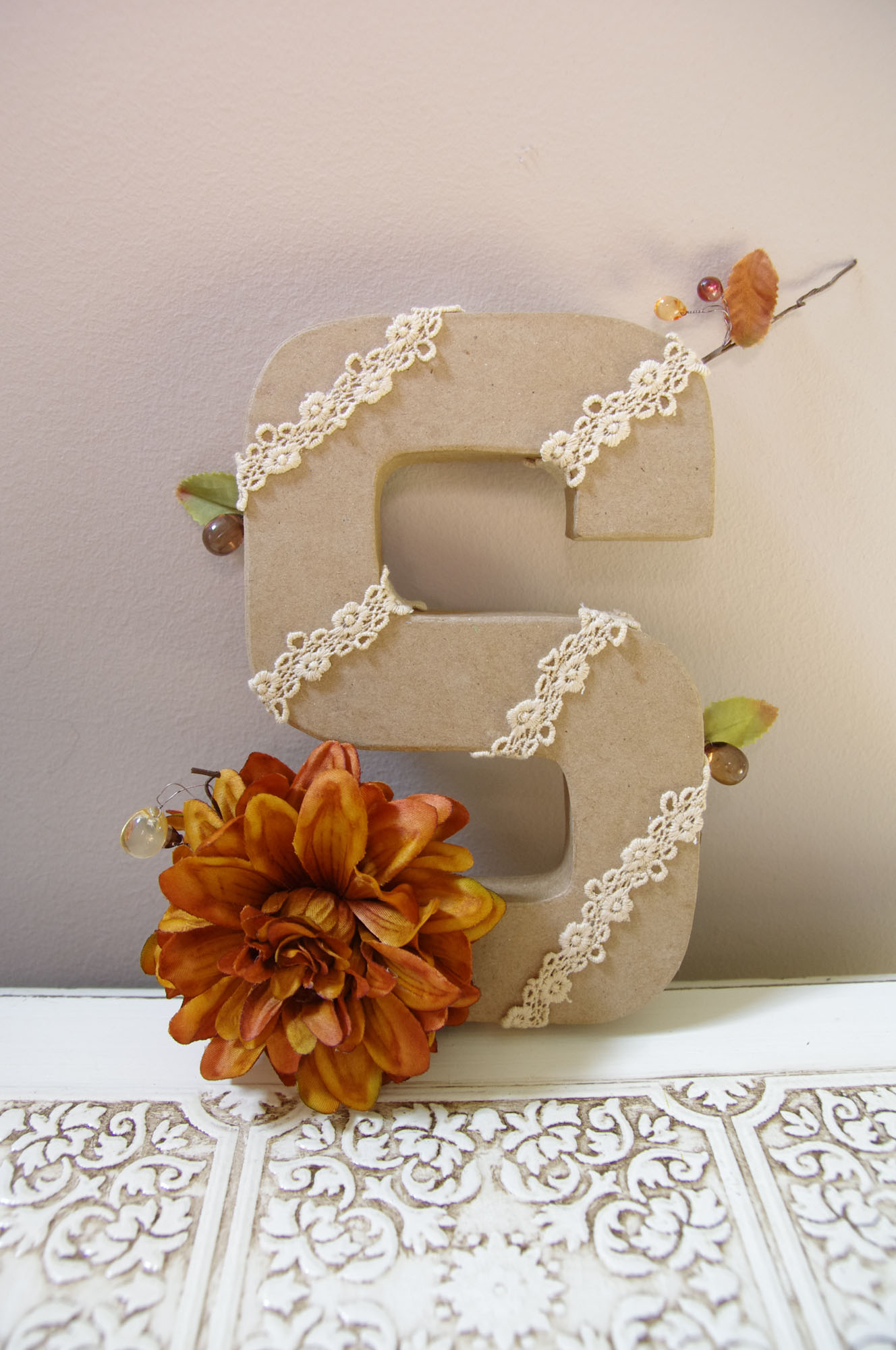Fall inspired initial - Letter "S"