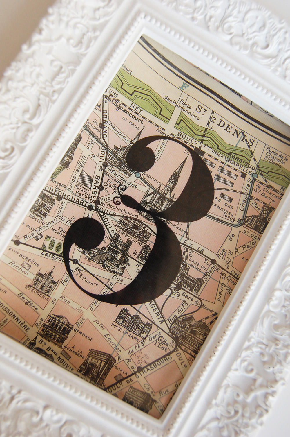 Paris map table numbers