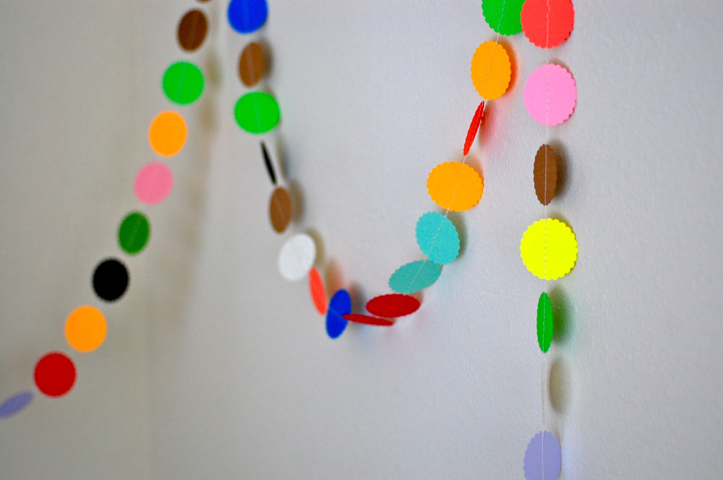 Neon Paper Garland