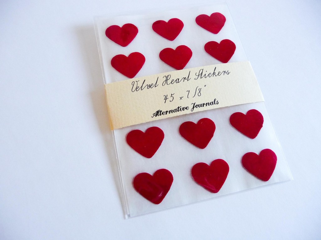 Bright Red Velvet Stickers