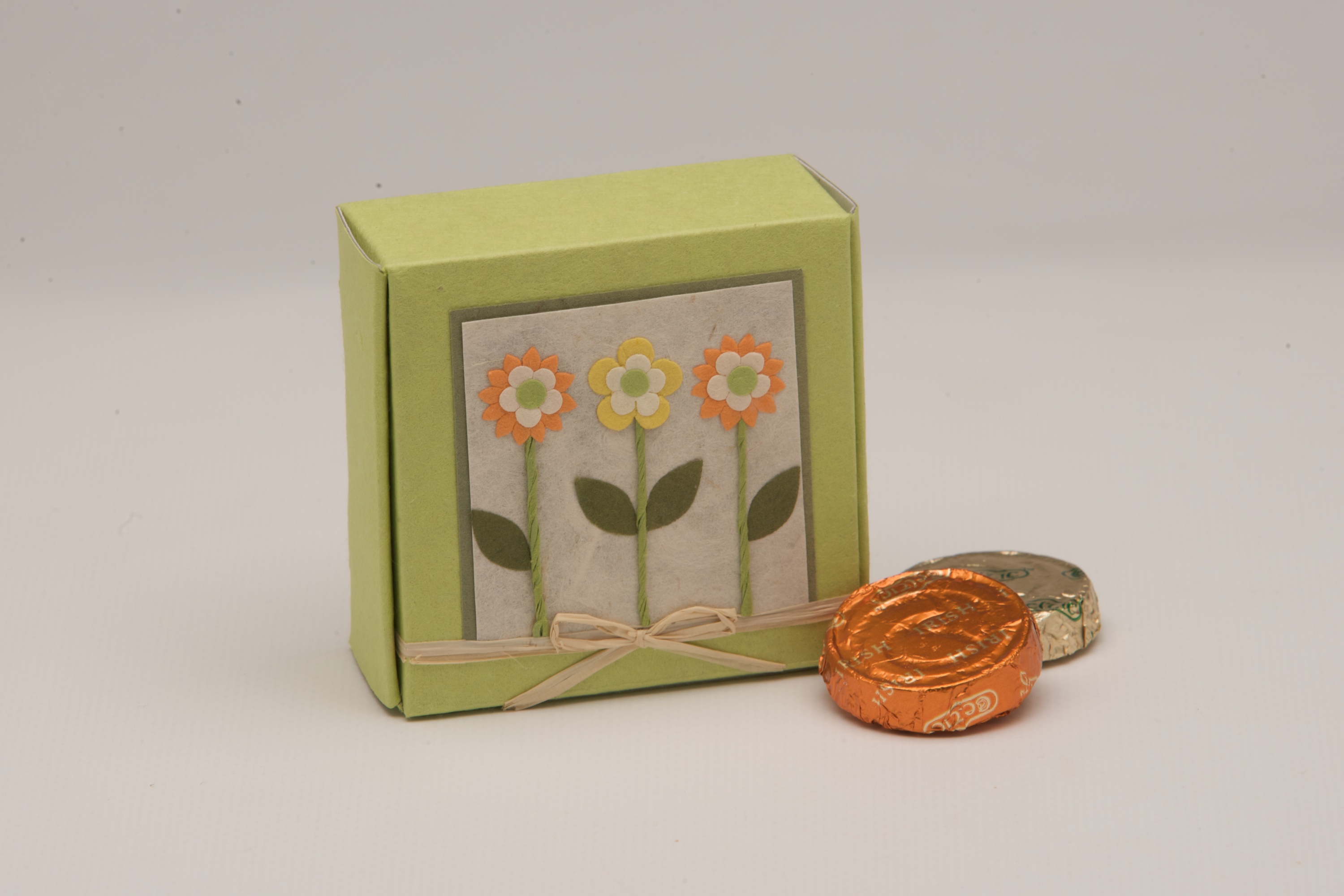 lime green favor box