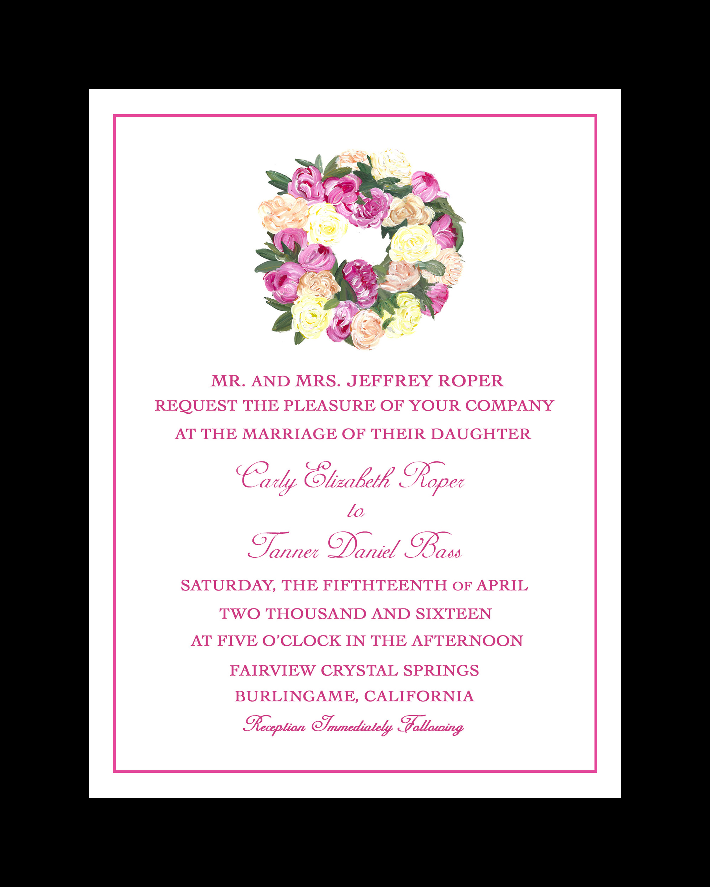 Blooming Theme Invitation