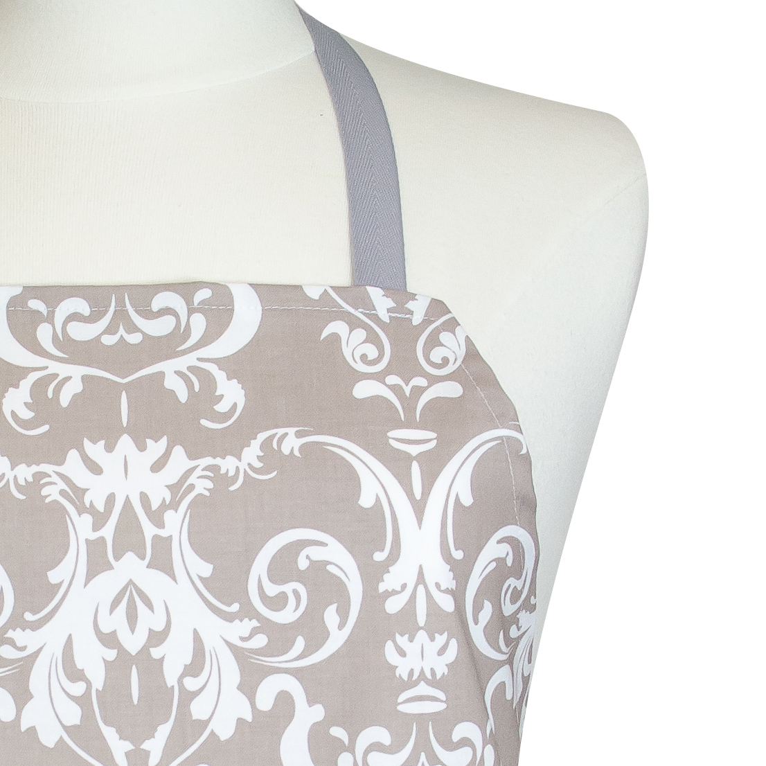 Kitchen Apron | Gray Damask