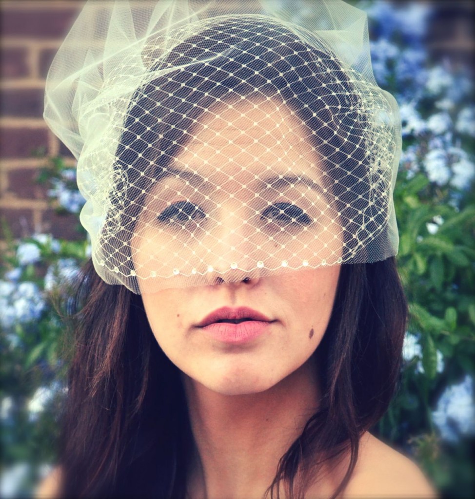 Double Birdcage Veil French Russian Net and Bridal Illusion Tulle Veils ...
