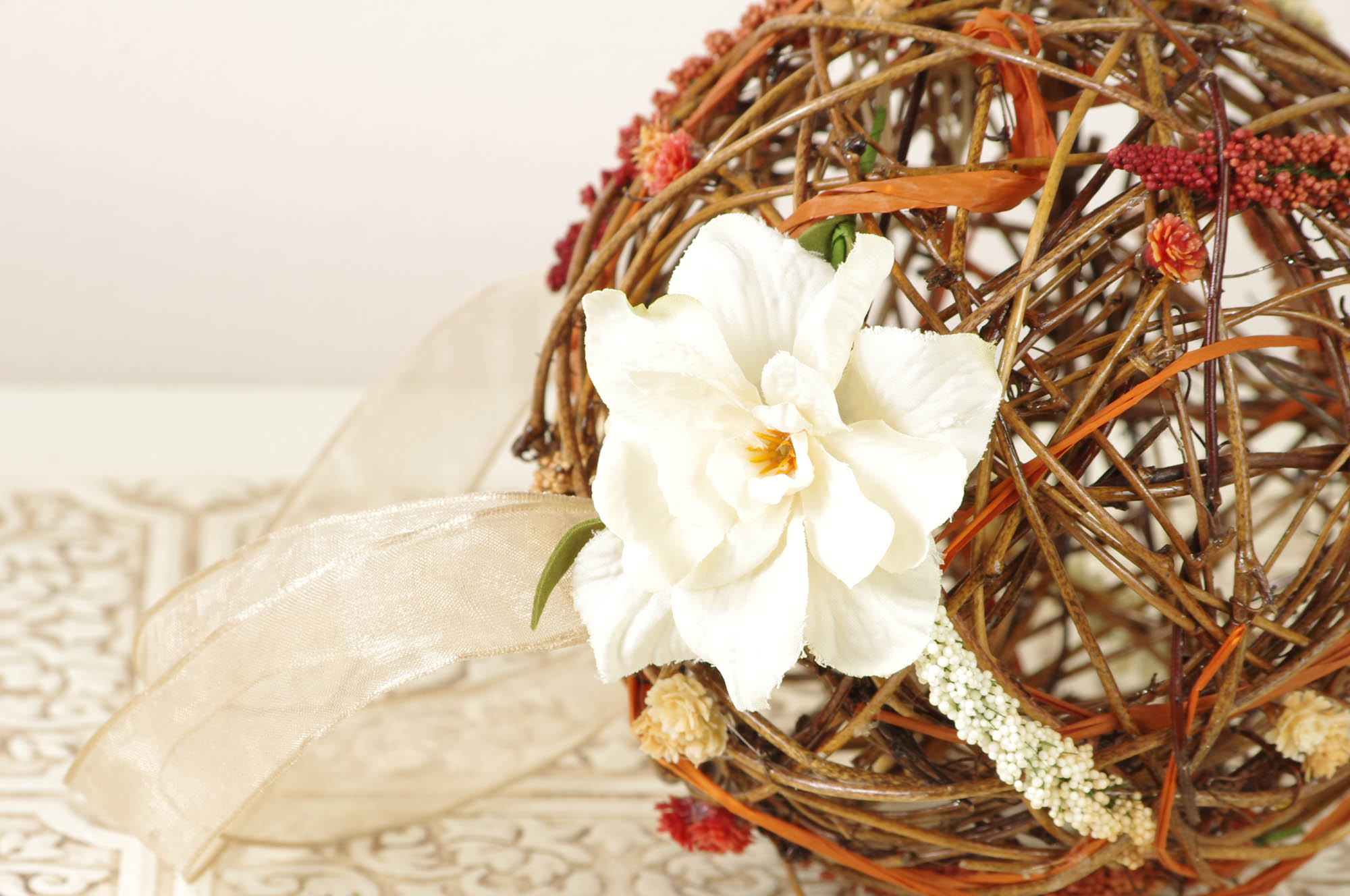 Rustic Pomander - Flower Girl Alternative