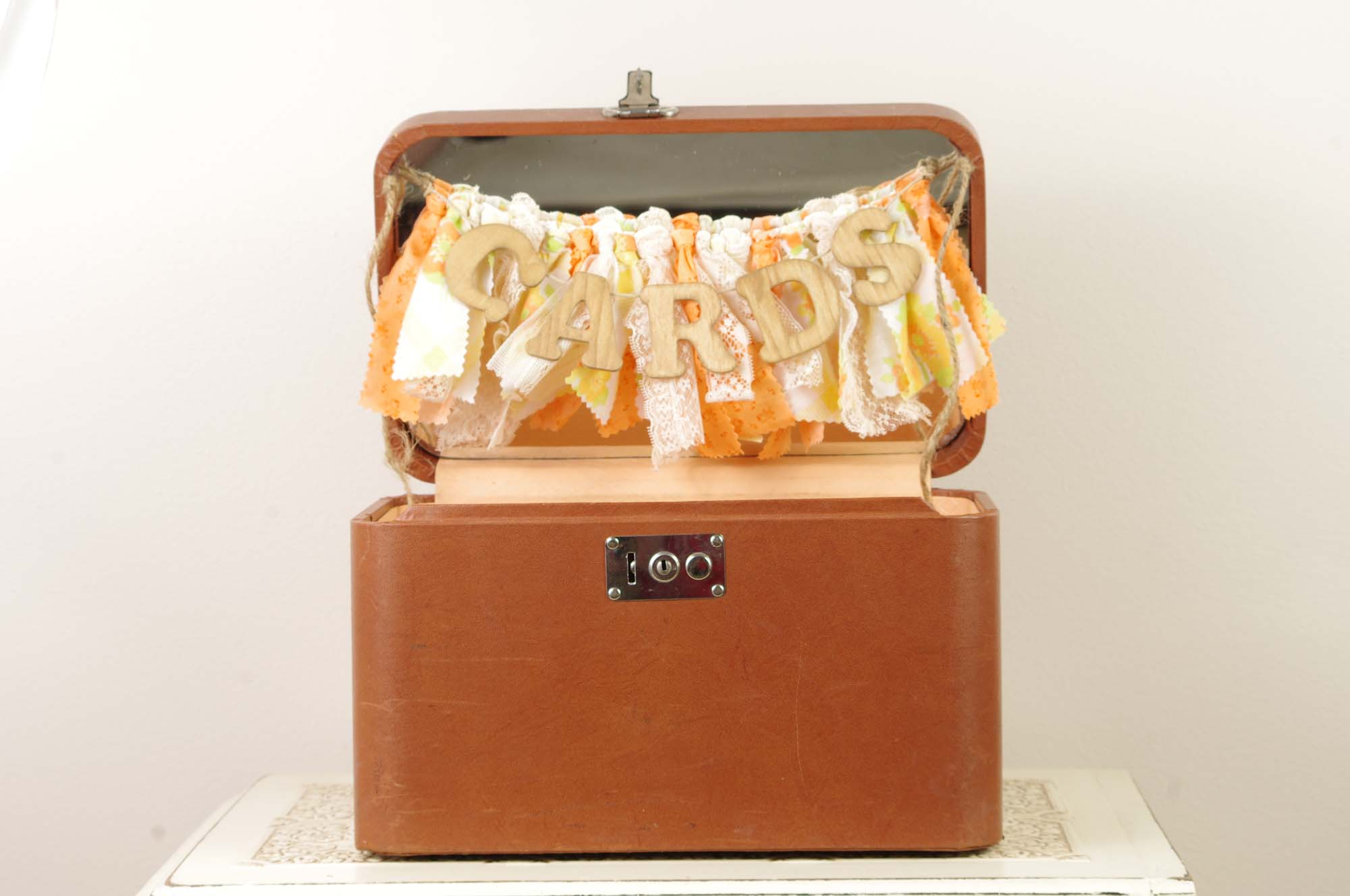 Vintage Suitcase Card Box