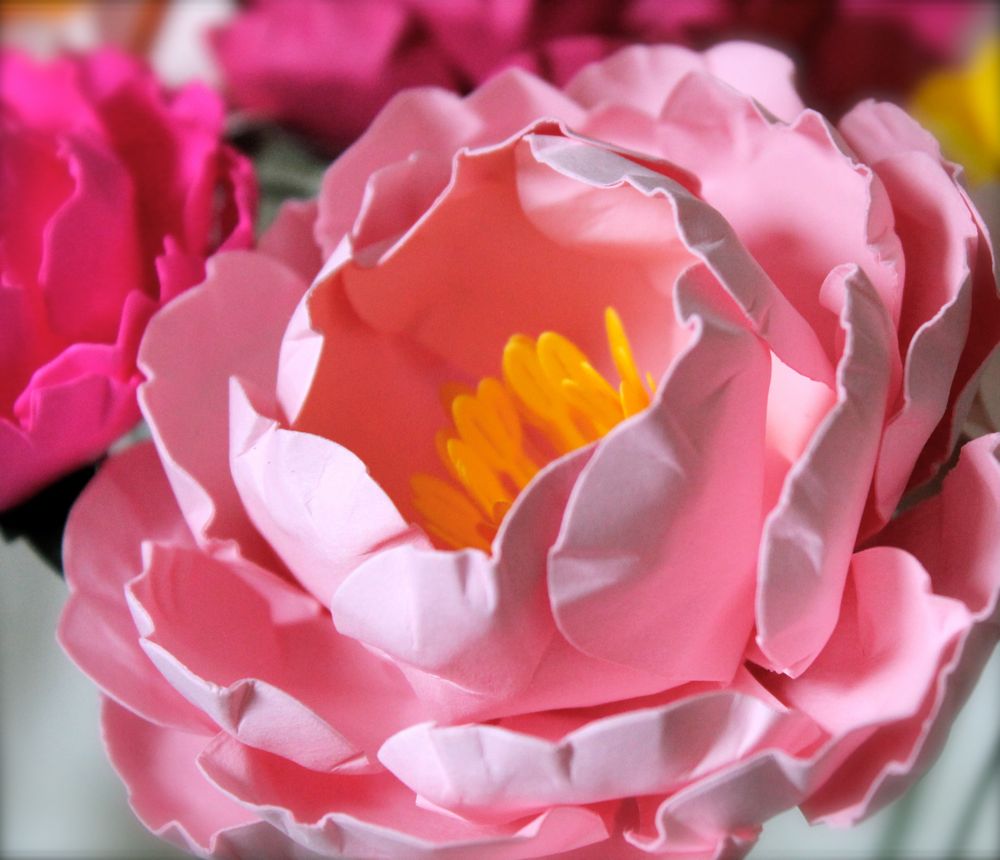Paper Flower Bouquet - Light Pink