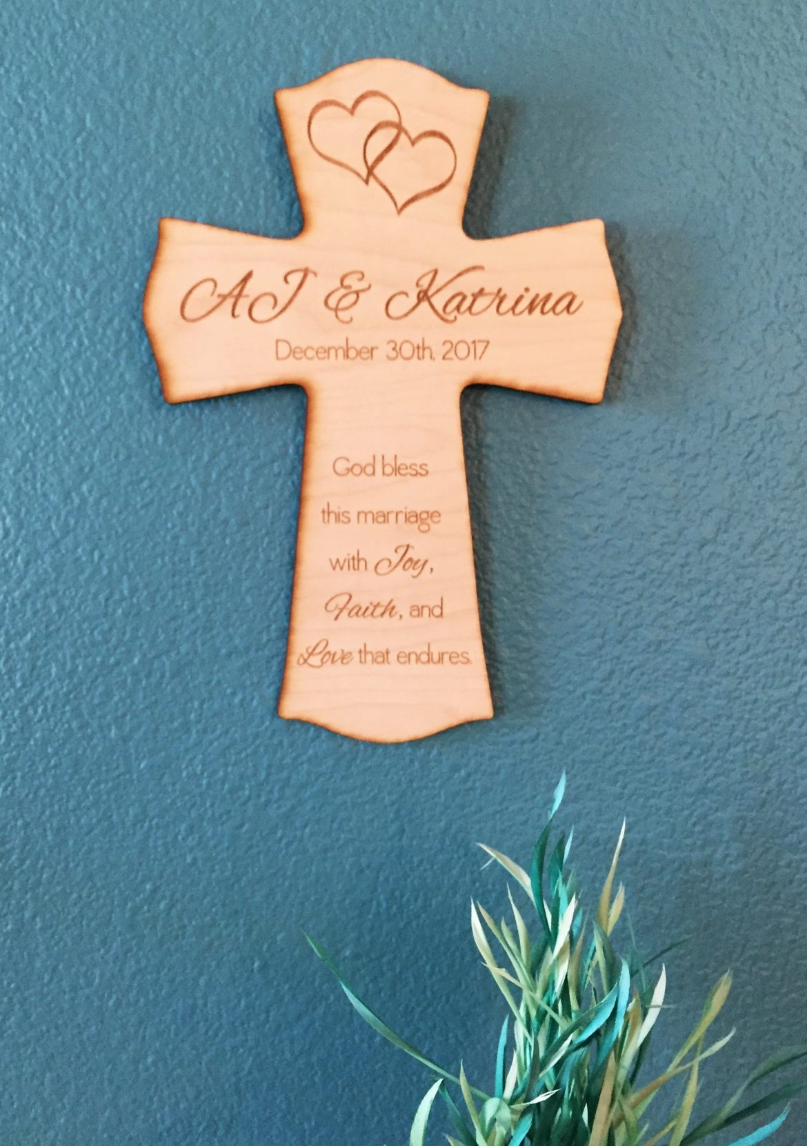 Personalized Wedding Cross