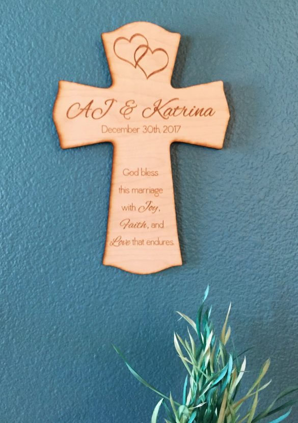 Personalized Wedding Cross