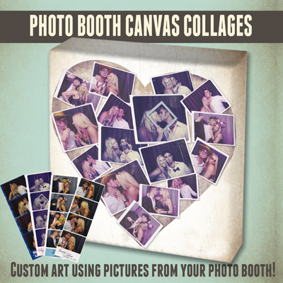 Photo booth Collage Canvas