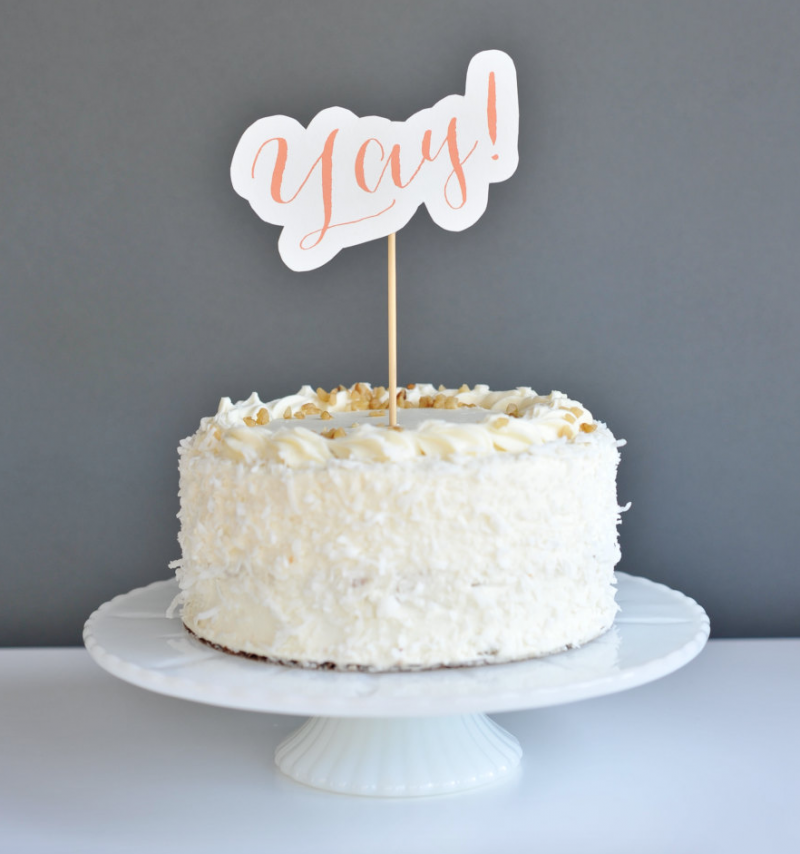 Yay! Cake Topper