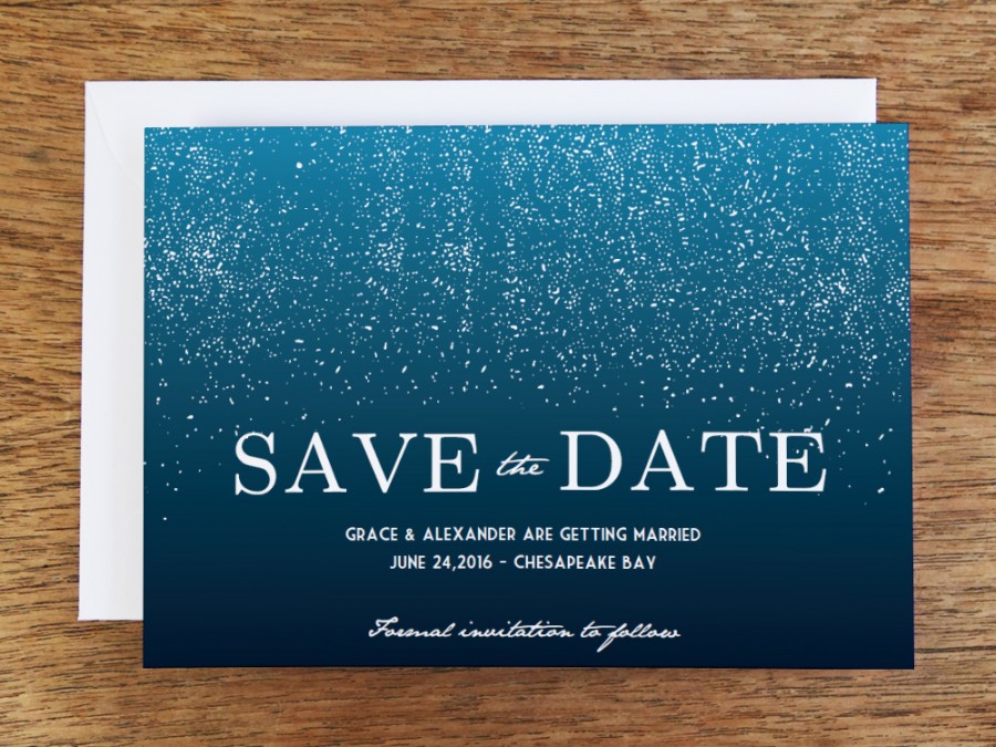 Save the Date Template - Starry Night