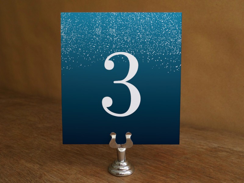 Printable Table Number - Starry Night