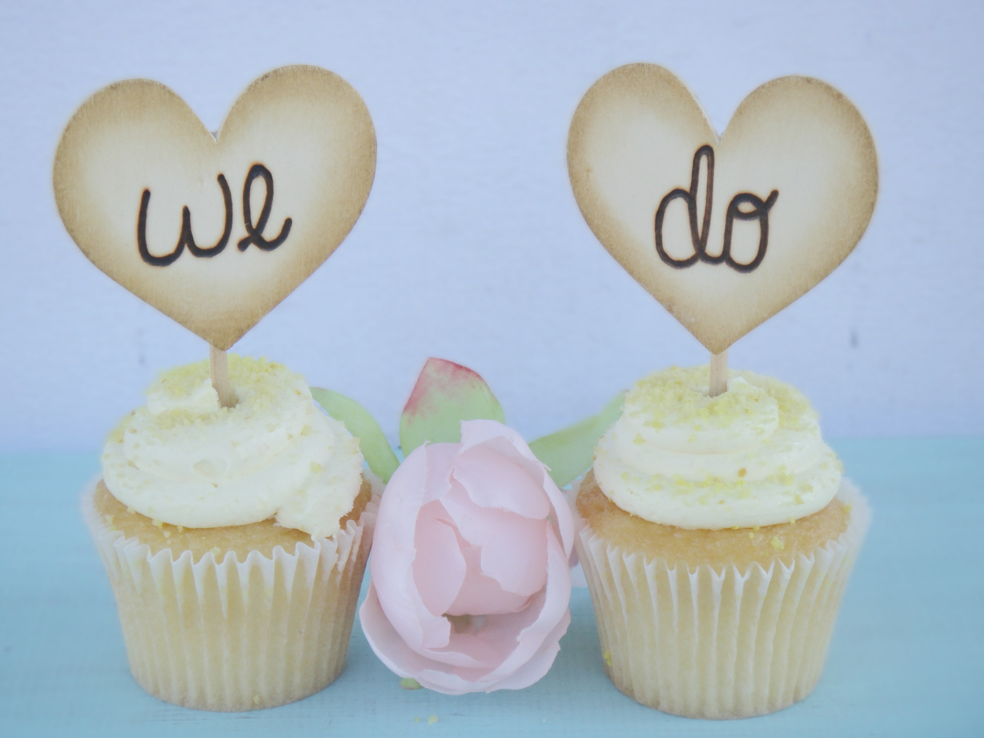 We Do Heart Cake Topper
