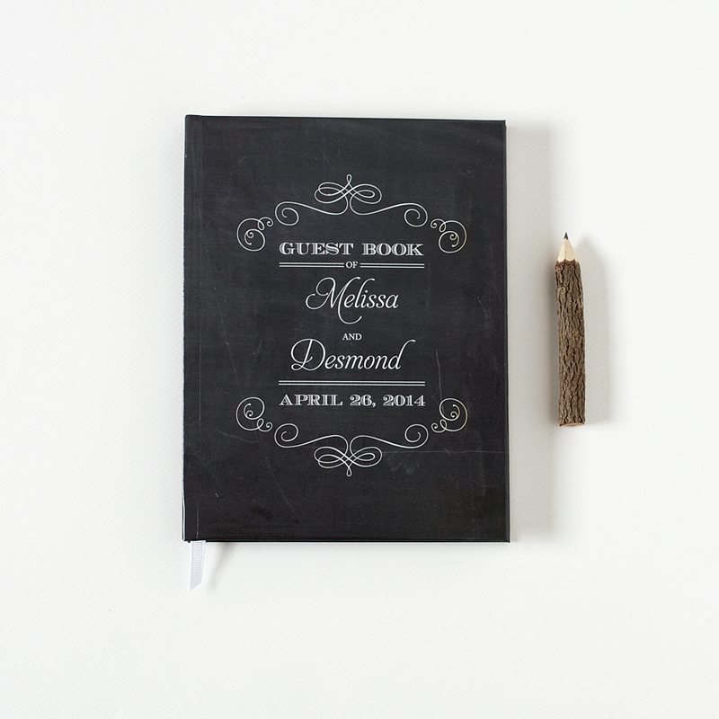 Fancy Chalkboard Guest Book