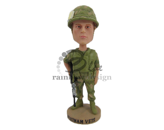 Male Soldier Custom Bobblehead