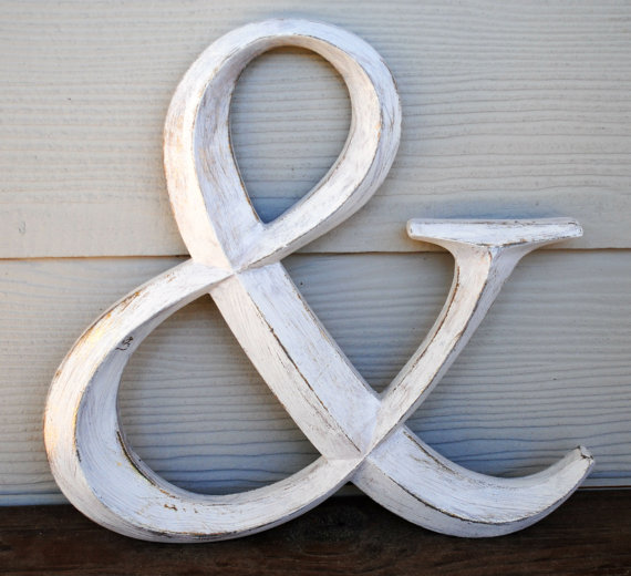 Custom Color, Distressed Ampersand