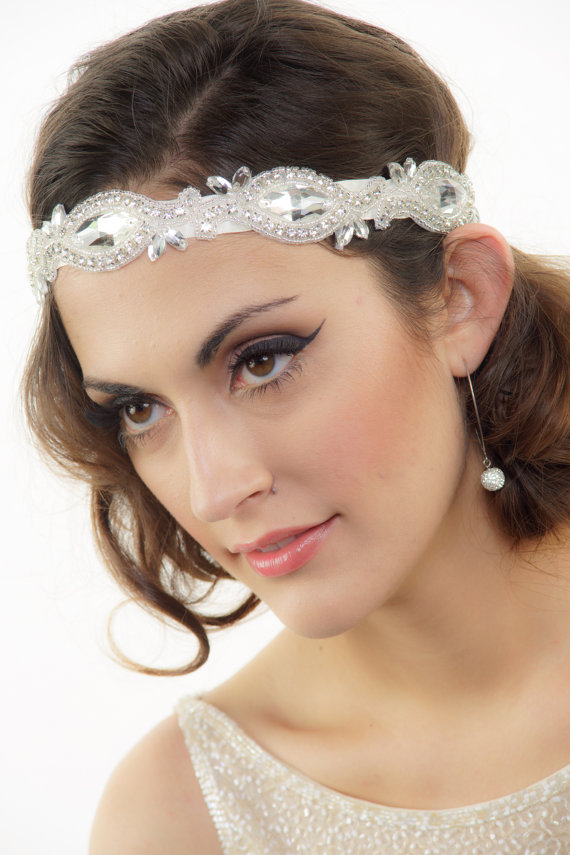 Beaded Crystal Bridal Headband