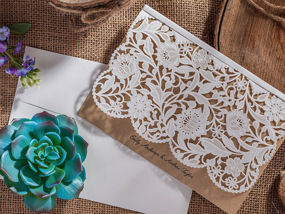 Lace invitation