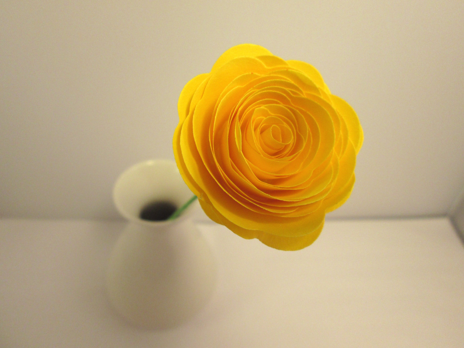 Paper Flowers // Custom Handmade Paper Roses Yellow