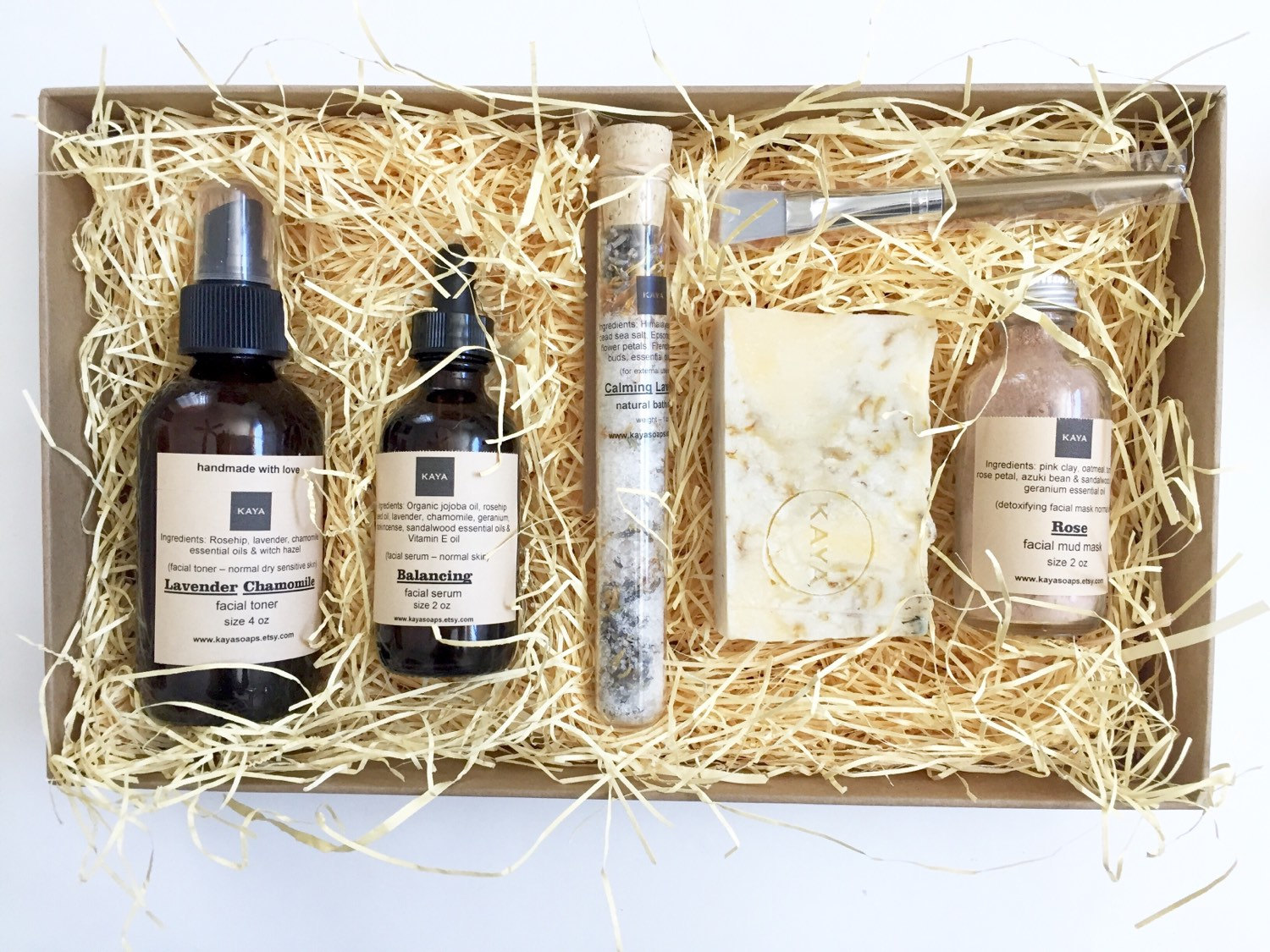 Set of 4 Bridesmaid Gift sets , Spa Box, Rose gift set, Lavender Gift ...