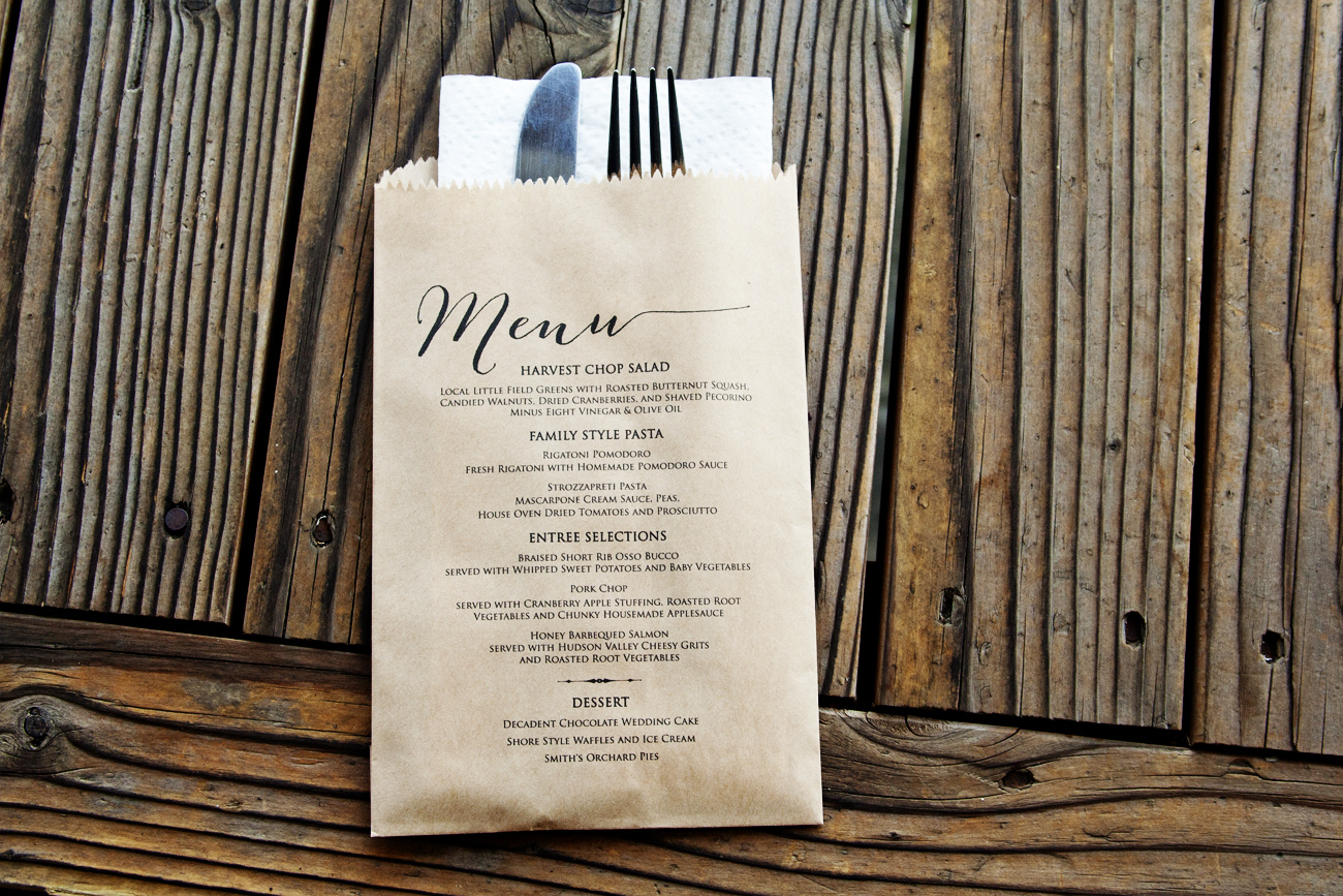 Kraft Menu Bag