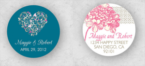 Wedding Envelope Stickers - Handmade Wedding | Emmaline Bride®