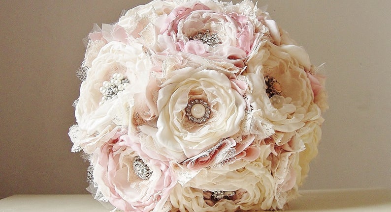 7 Most Beautiful Fabric Bouquets for Weddings | Emmaline Bride