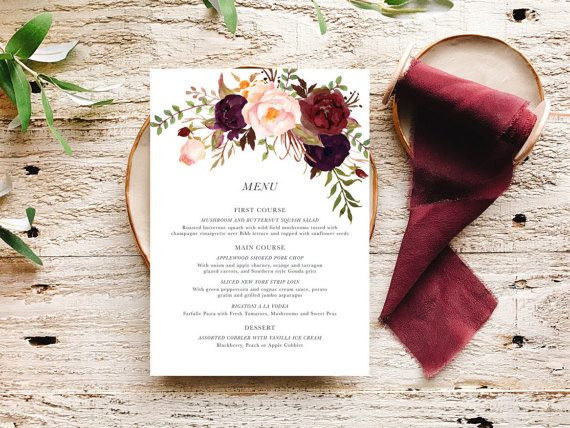 Marsala Wedding Theme Ideas - Wedding Colors | Emmaline Bride