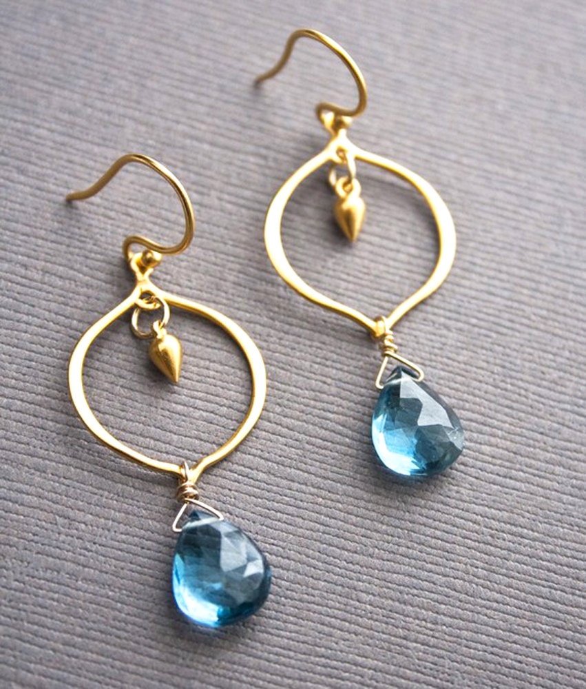 10 Earrings That Make a Perfect "Something Blue" | Emmaline Bride ...