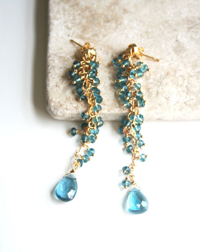 10 Earrings That Make a Perfect "Something Blue" | Emmaline Bride ...