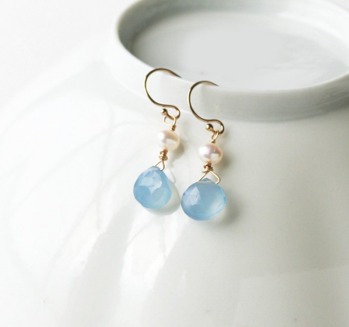10 Earrings That Make a Perfect "Something Blue" | Emmaline Bride ...