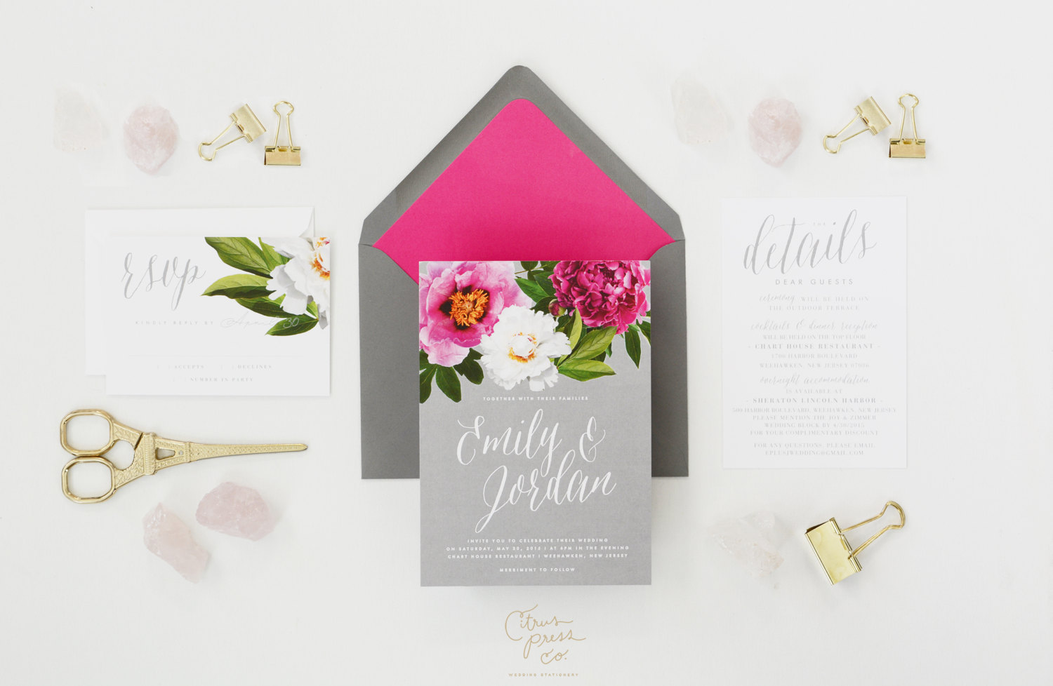 6 Floral Botanical Invitations for Spring Weddings | Emmaline Bride ...