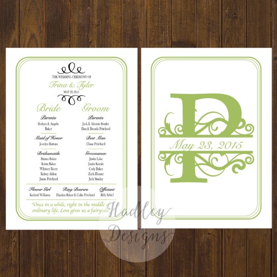 What to Include in Wedding Programs | Wedding Advice & Tips