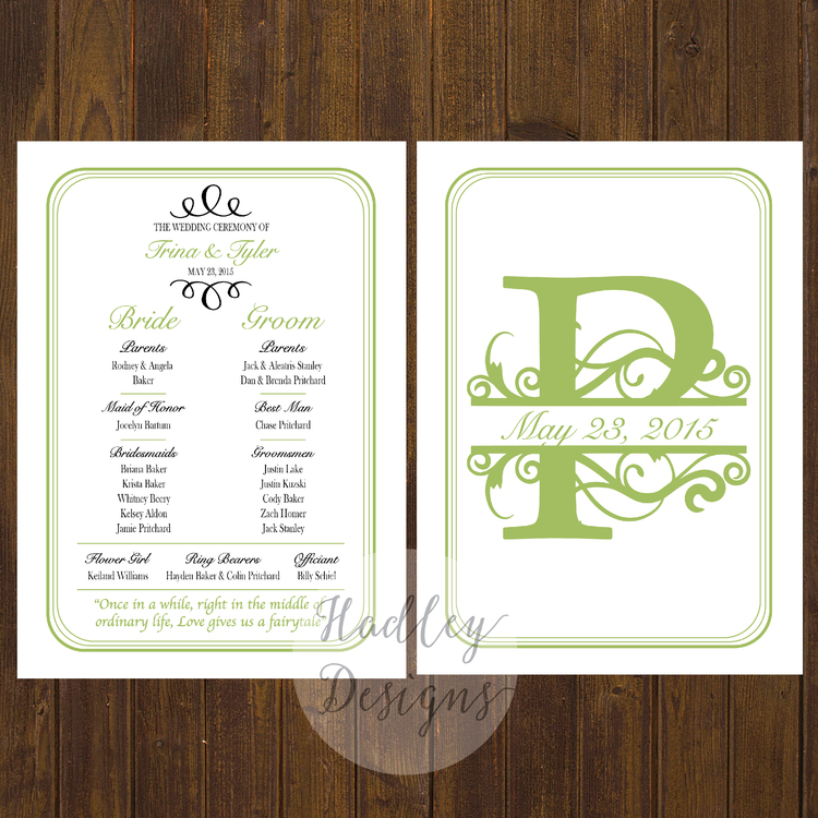 What to Include in Wedding Programs | Wedding Advice & Tips