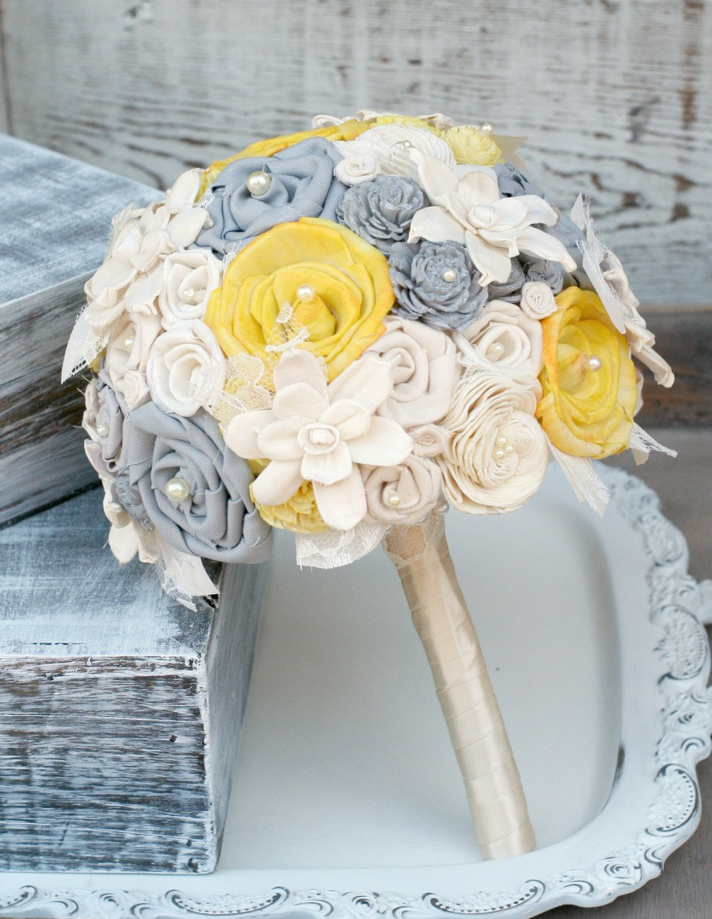 6 Beautiful Fabric Bouquets for Weddings