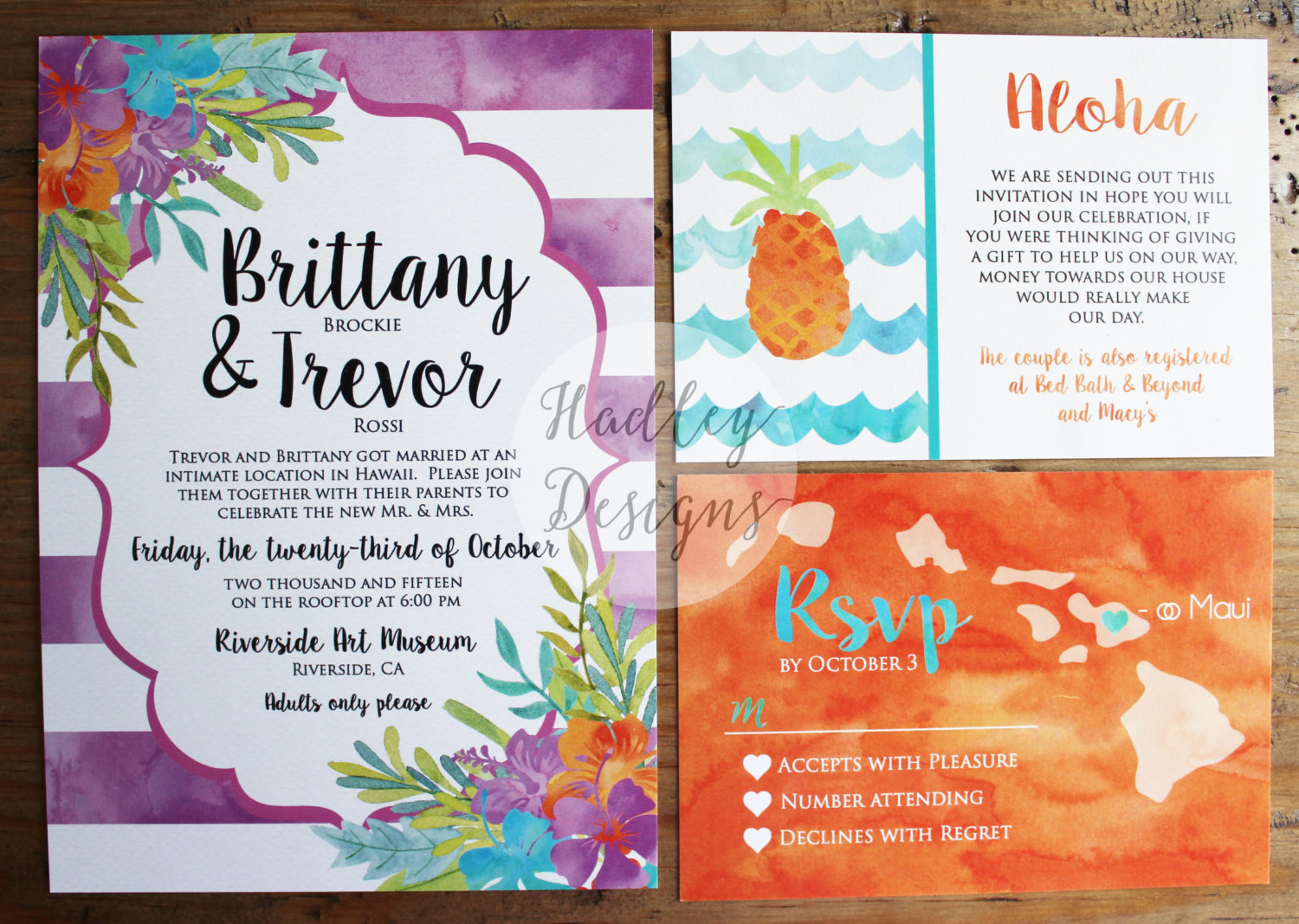 6 Beautiful Tropical Invitations for Weddings | Emmaline Bride Wedding Blog