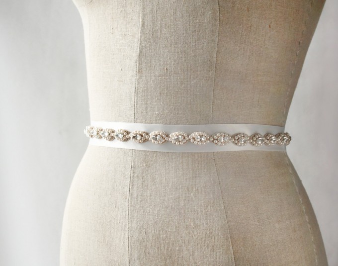 12 Beautiful Bridal Sashes to Complete Your Dress
