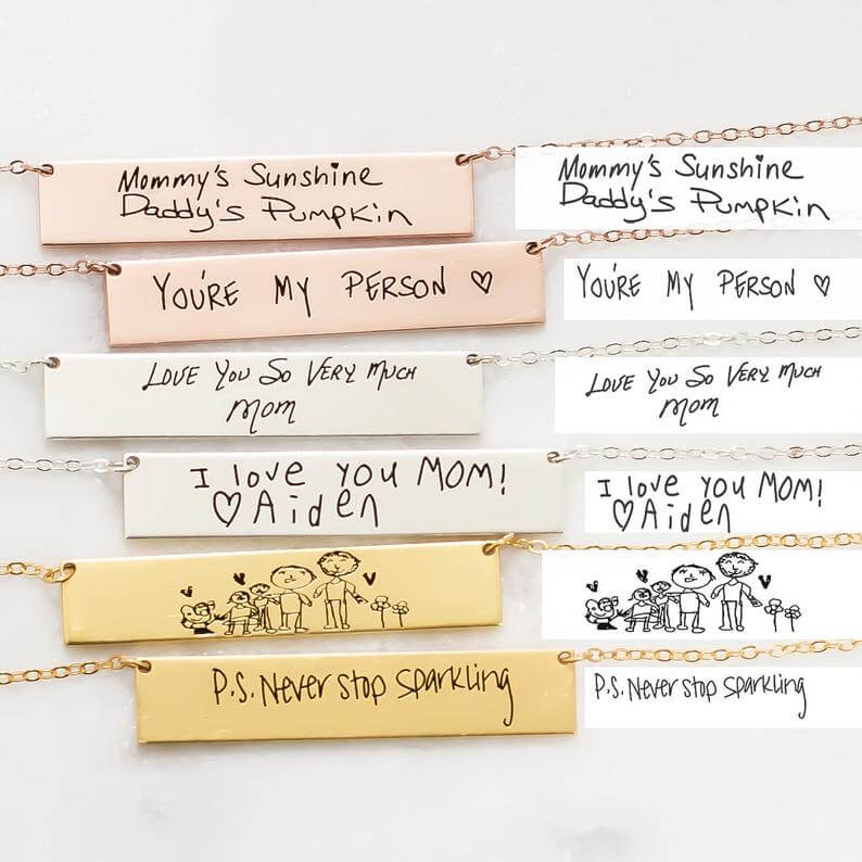 5 Best Handwriting Necklace Finds Made from ACTUAL Writing