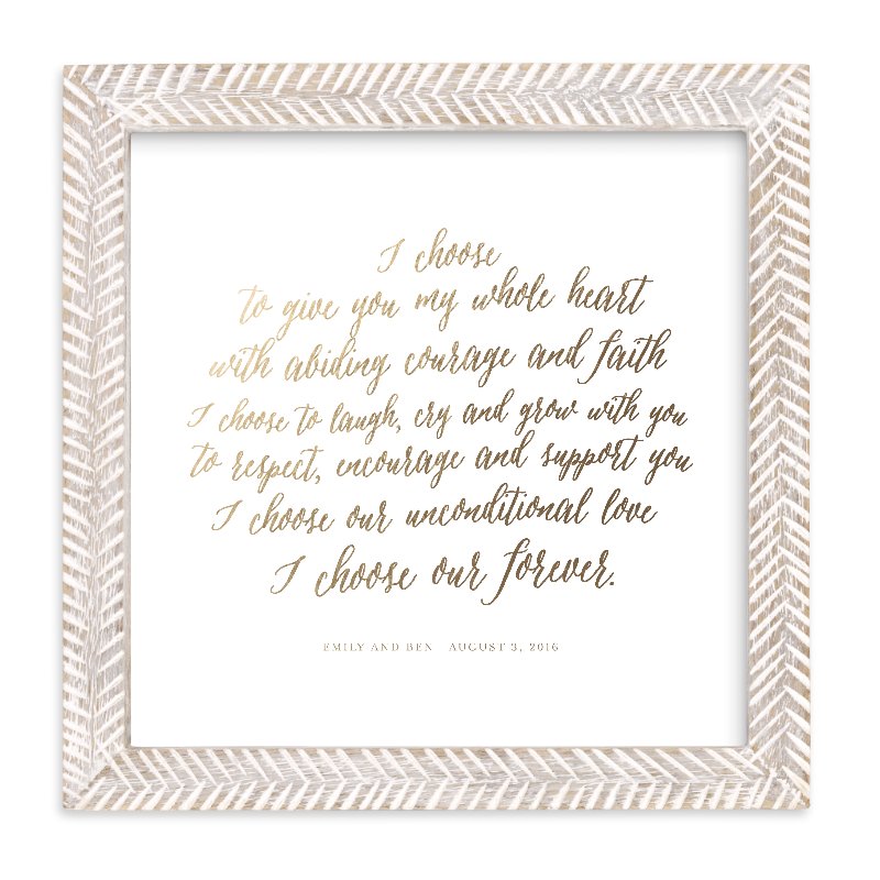 Wedding Vow Art: Here's How to Turn Your Vows Into Art