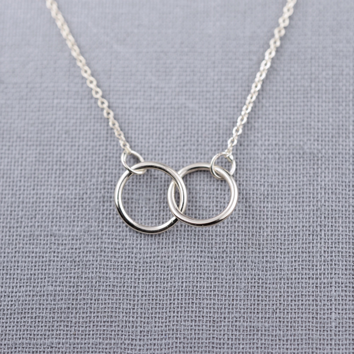 Interlocking Rings Neckace for the Bride | Emmaline Bride