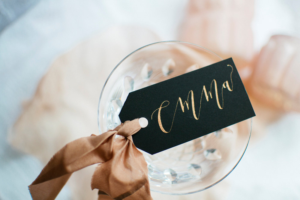 Tag Place Cards for Wedding Reception | Emmaline Bride Wedding Blog