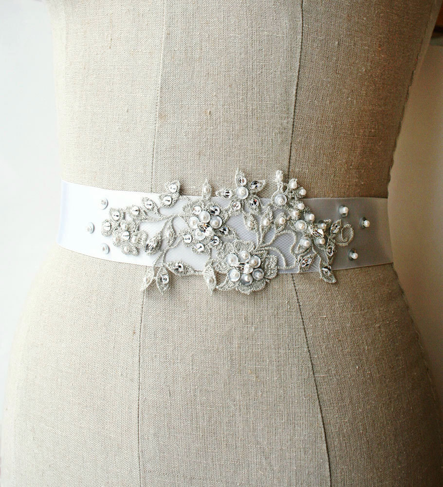 Elegant Bridal Sashes for Weddings by Laura Stark | Emmaline Bride