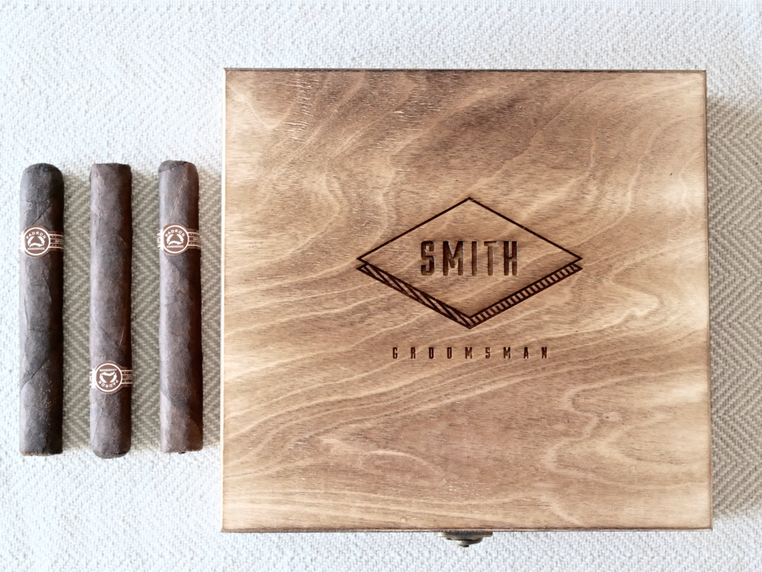 Personalized Cigar Box for Wedding - Groomsmen Gifts | Emmaline Bride