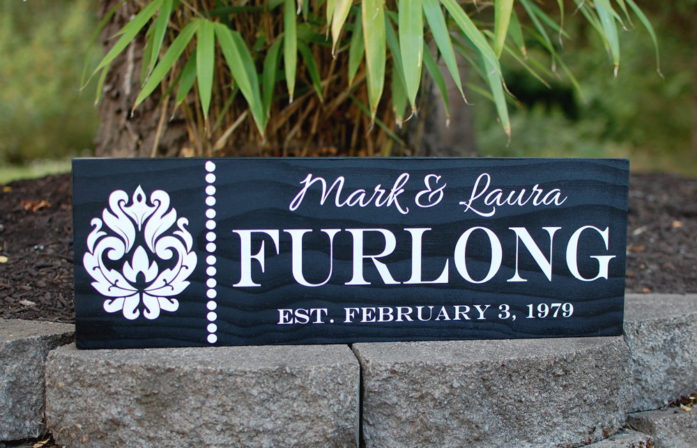 Top 10 Personalized Family Name Signs on Etsy | Emmaline Bride