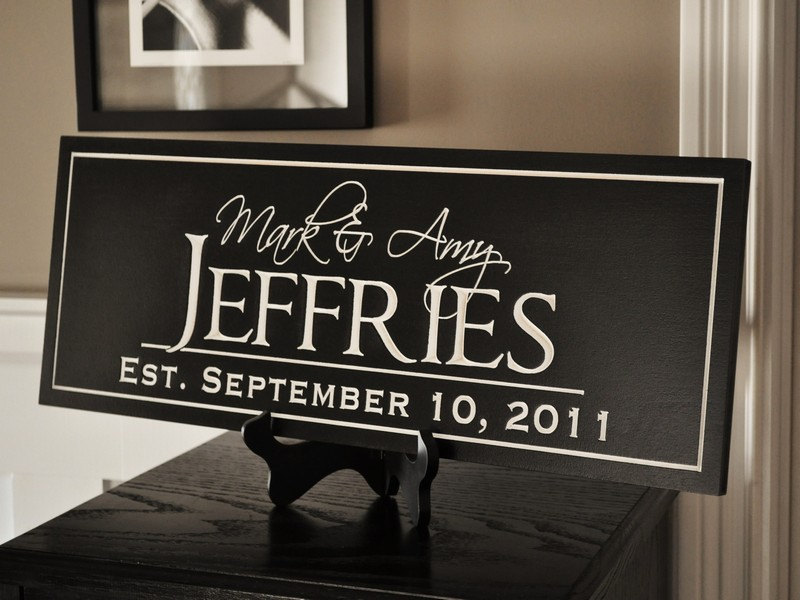 Top 10 Personalized Family Name Signs on Etsy | Emmaline Bride