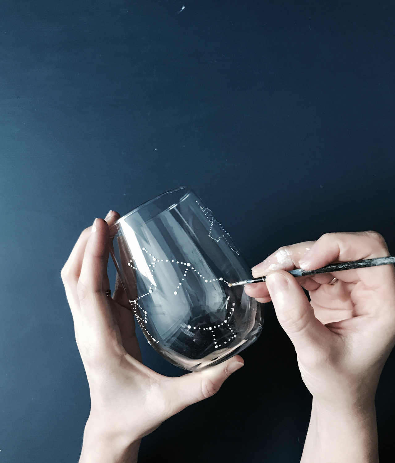 Constellation Wine Glasses - Starry Night Weddings | Emmaline Bride